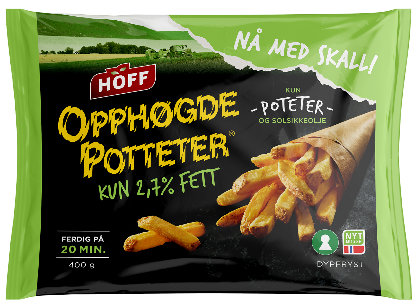 HOFF Opphøgde Potteter 2.7% Fett med Skall 400g - HOFF SA
